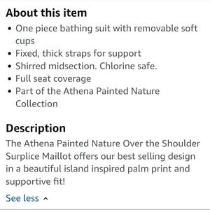 Athena | Swim | Womens Tropical Print Swimsuit | Poshmark